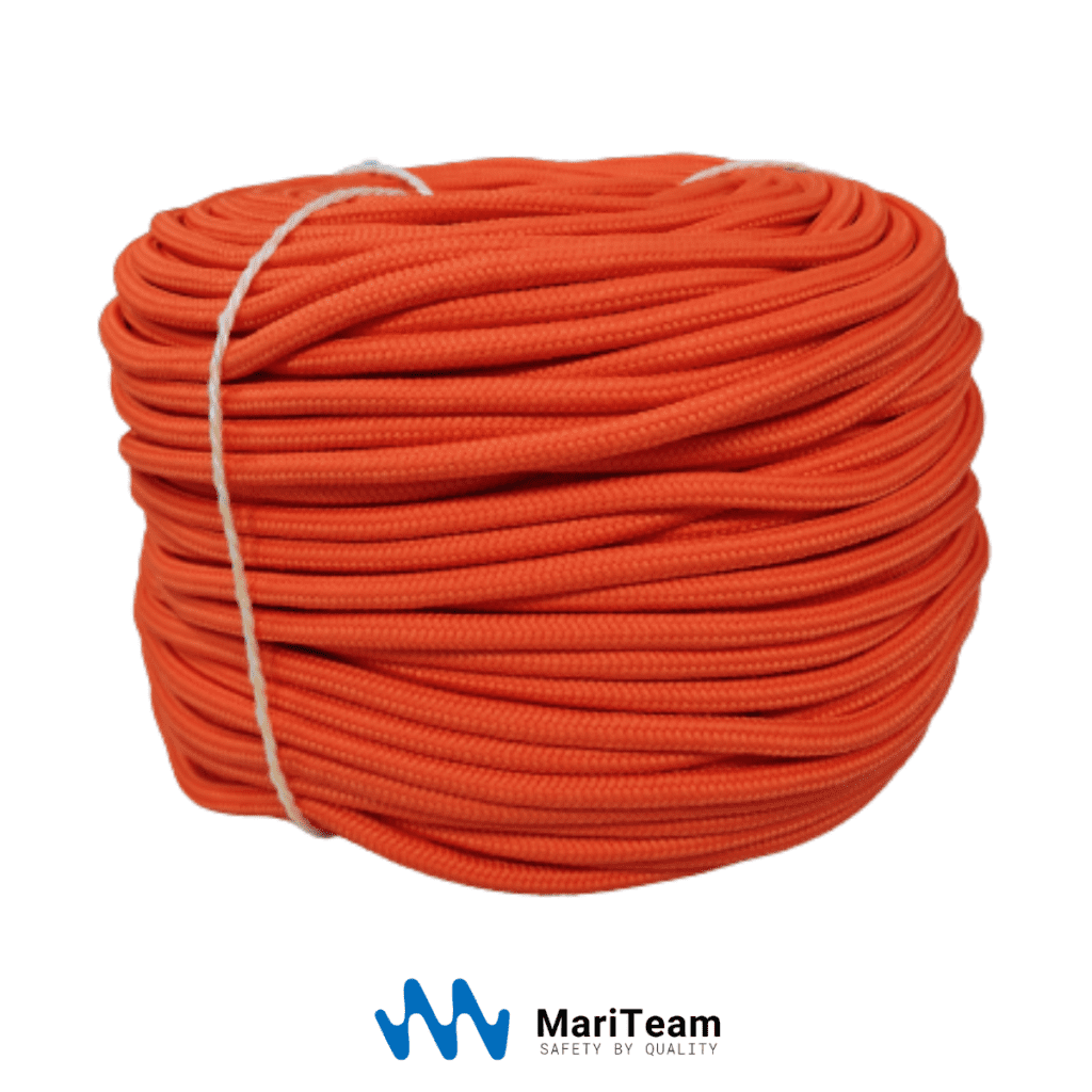 8mm Orange Braided line Coil for lifebouys | MariTeam