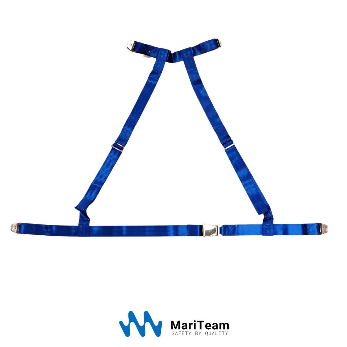 Free-Fall Lifeboat Seatbelt – 4-Point Adjustable Blue Harness