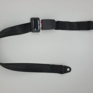 Lifeboat static seatbelt 2-point. black - MariTeam