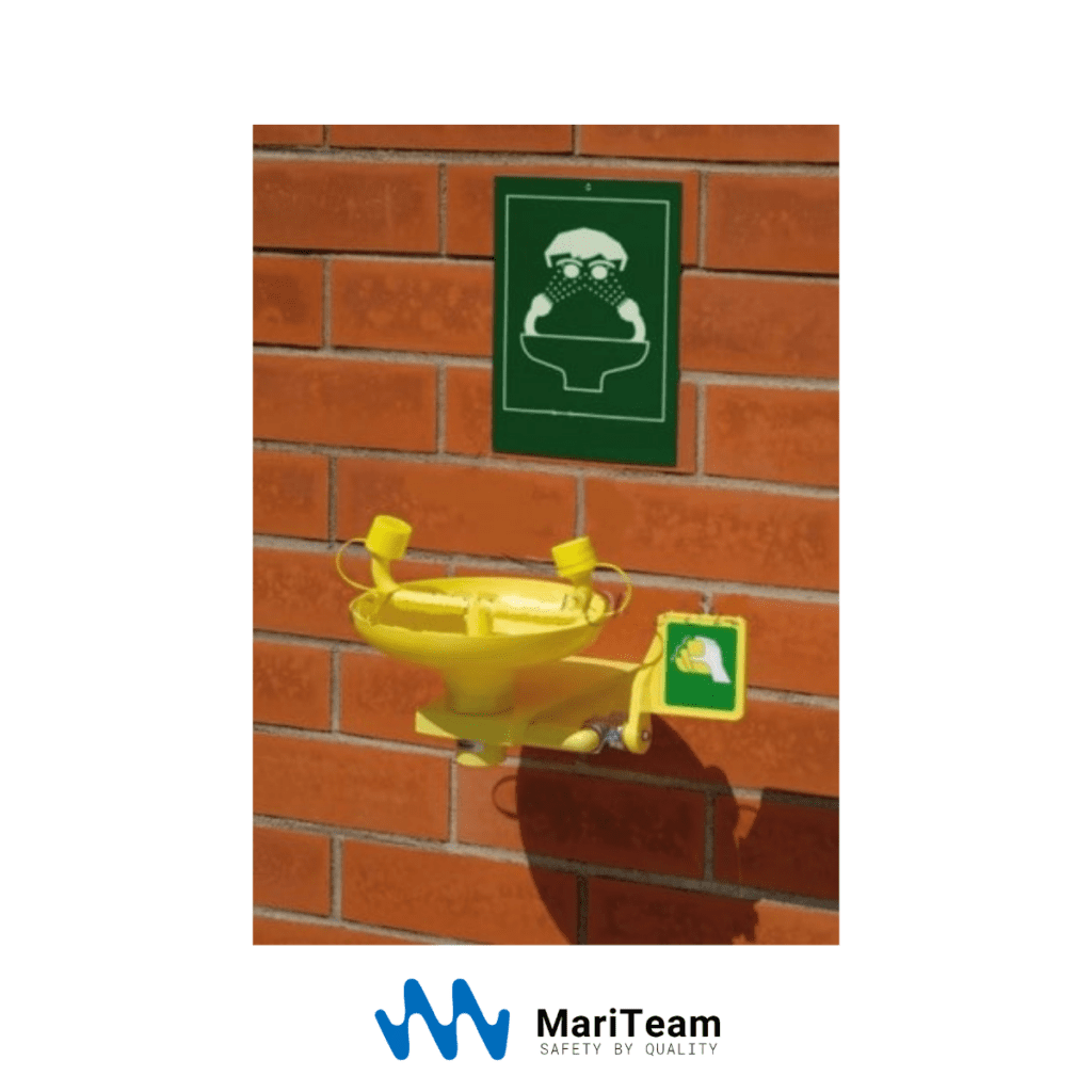 Eyewash bowl Wall mounted | MariTeam
