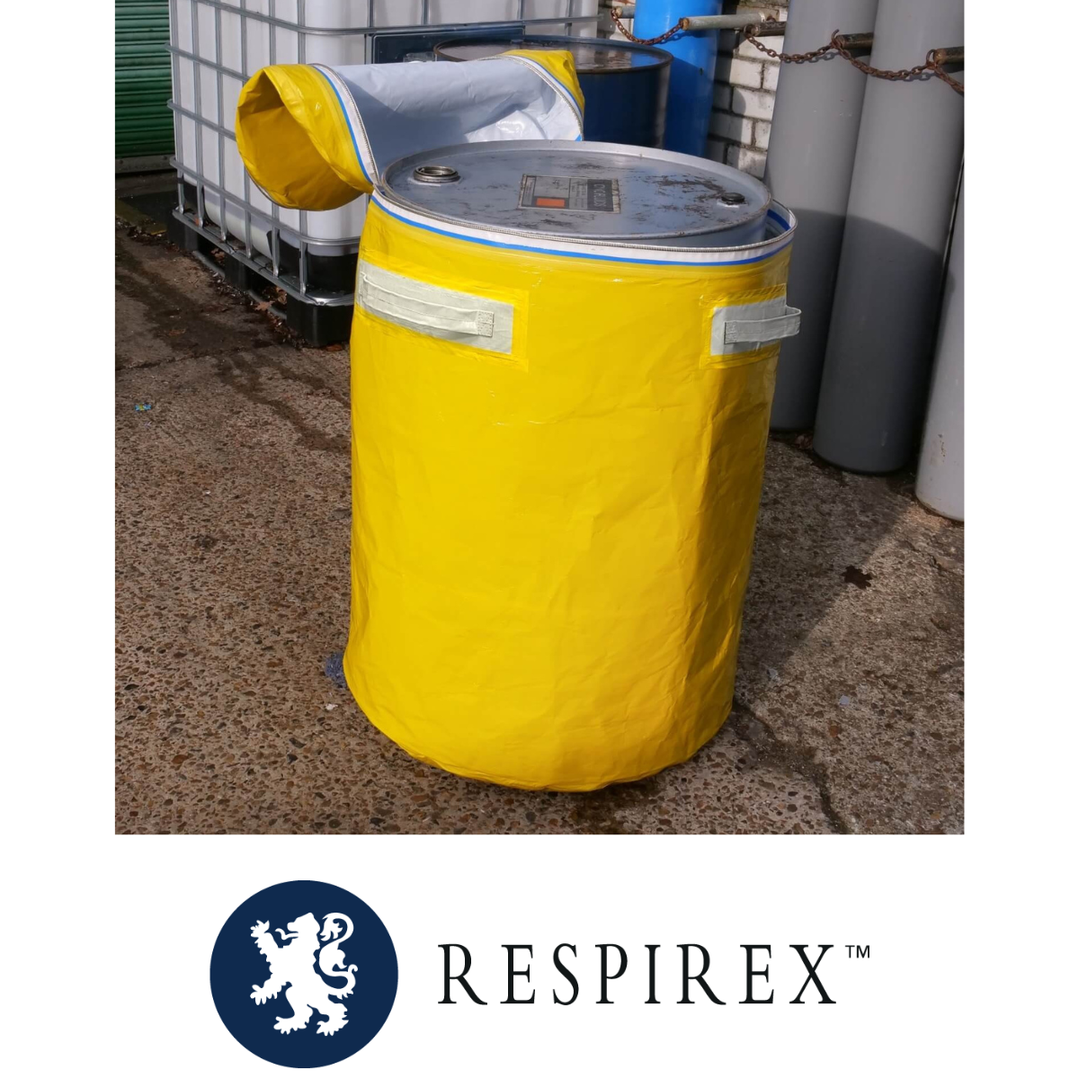Respirex Drum Containment – Gas-Tight Chemical Spill Containment
